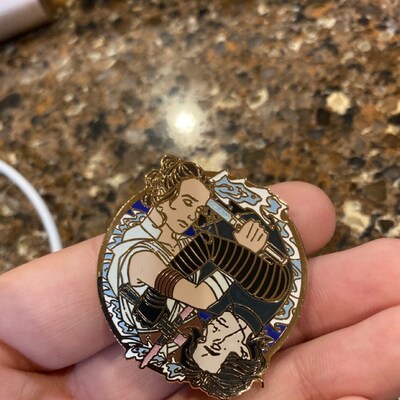 TROS Reylo Pin Rey Ben Solo Hard Enamel Pin - Etsy