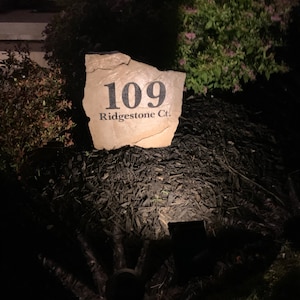 House Address Rock Standard Engraved Stone Custom Stone Personalized ...