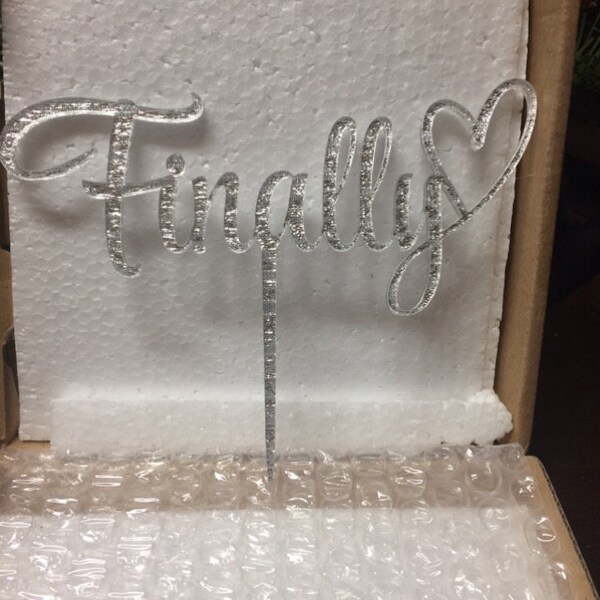Finally Cake Topper,wedding Cake Topper,custom Cake Topper,personalized ...