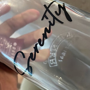 Handwritten Vinyl Lettering Glass Decal Personalised Wedding - Etsy UK