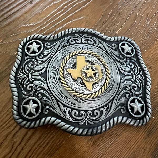 3-1/2" X 4-1/2" Texas Buckle Gunmetal - Etsy