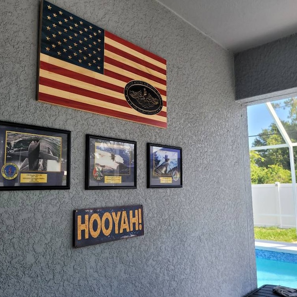 US Navy Submariner American Rustic Flag - Etsy