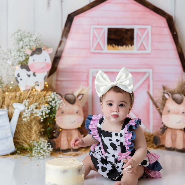 Girls Cow Romper, Baby Girl Cow Romper, Baby Romper, Cow Romper, Cow ...