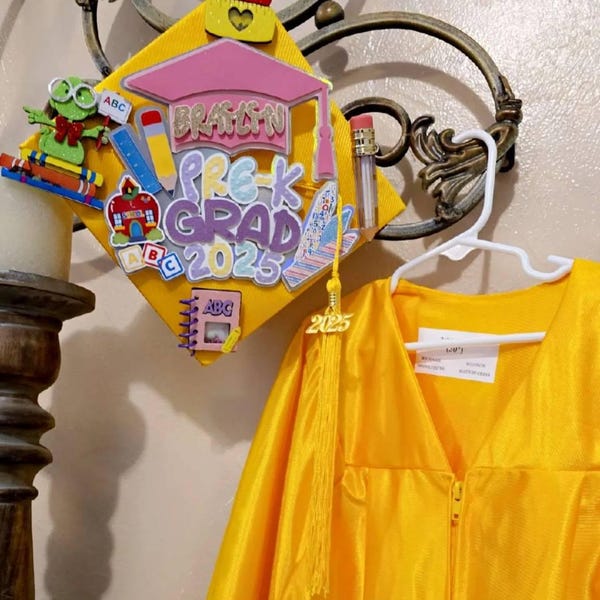 Pre K Graduation Cake Topper 2025, Kindergarten Graduation Party ...