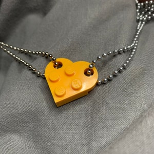 Lego Brick Heart Necklace | Etsy