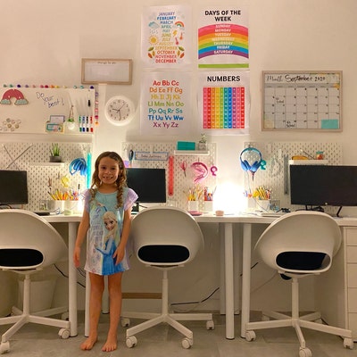 Rainbow Alphabet Printable Nursery Art Abc's Poster - Etsy