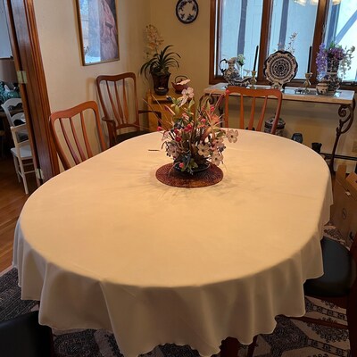 Oval Table Cloths, All Oval Tablecloth Sizes, 74 Colors - Etsy
