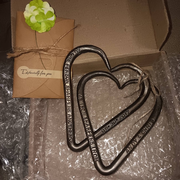 Iron Sharpens Iron - Blacksmith Made - 6th Wedding Anniversary - Iron ...