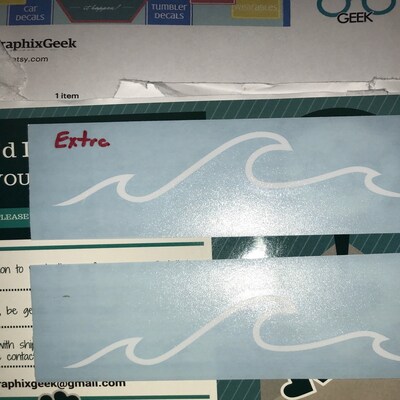 Ocean Wave Vinyl Decal Vinyl Sticker, Wave Decal, Ocean Decal, Car ...