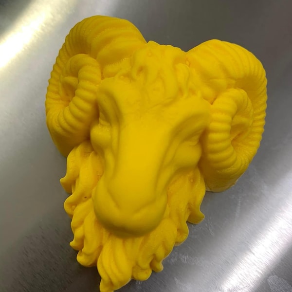 Ram Head Plastic Mold or Silicone Mold, Bath Bomb Mold, Soap Mold, Ram ...