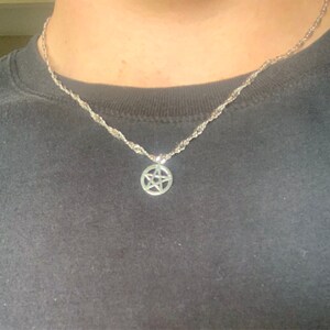 Sterling Silver Little Pentagram, Pentacle VERY SMALL, Lightweight ...