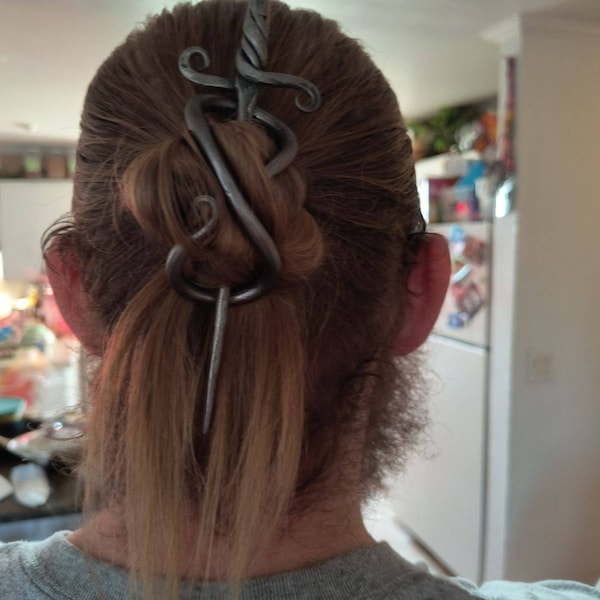 Dagger Style Hairpin Hand Forged Blacksmith Made Ohio Made Functional ...