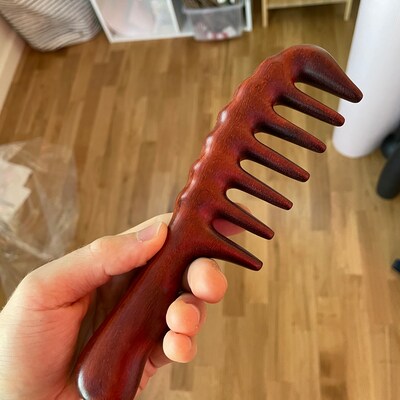 Handmade Wooden Hair Comb Scalp Massager - Etsy
