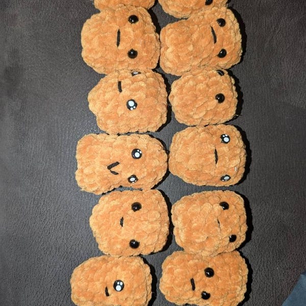 Chicken Nuggets Crochet Pattern: Amigurumi Food, No Sew (digital PDF ...