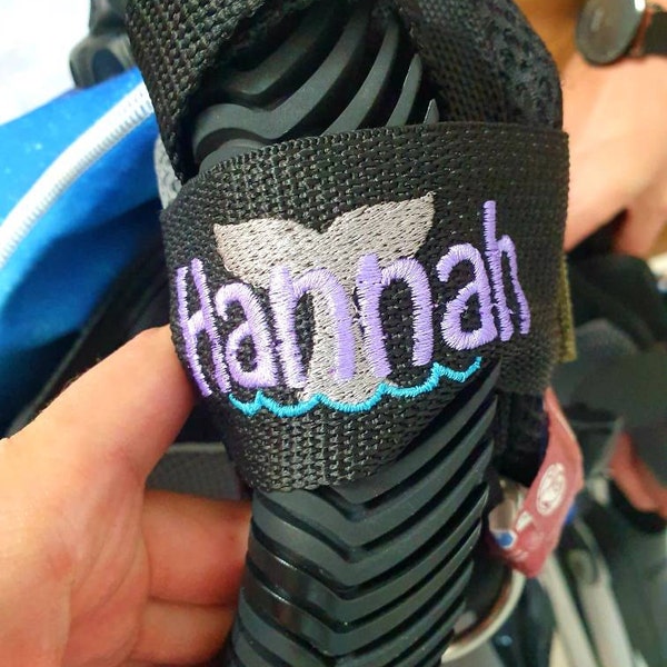 Personalized Embroidered Scuba BCD Name Tag Badge - Etsy