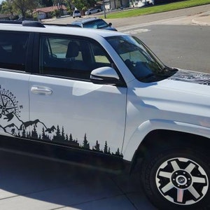 4runner Side Window Decals. Sunflower Design. Available for 1st, 2nd ...
