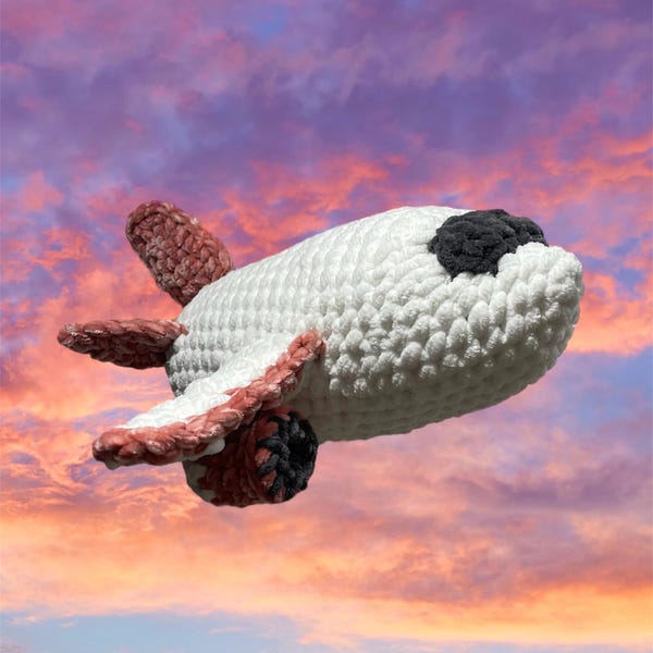 CROCHET AIRPLANE PATTERN, Plush Plane Toy Amigurumi Pattern, Crochet ...