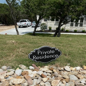 Private Residence Sign, Yard Sign, Entryway Sign, Do Not Disturb Sign ...