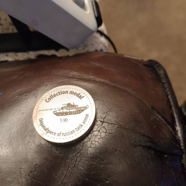 Destroyed T90 Tank Token, Mini Token-tag of Russian Combat Tank Made of ...