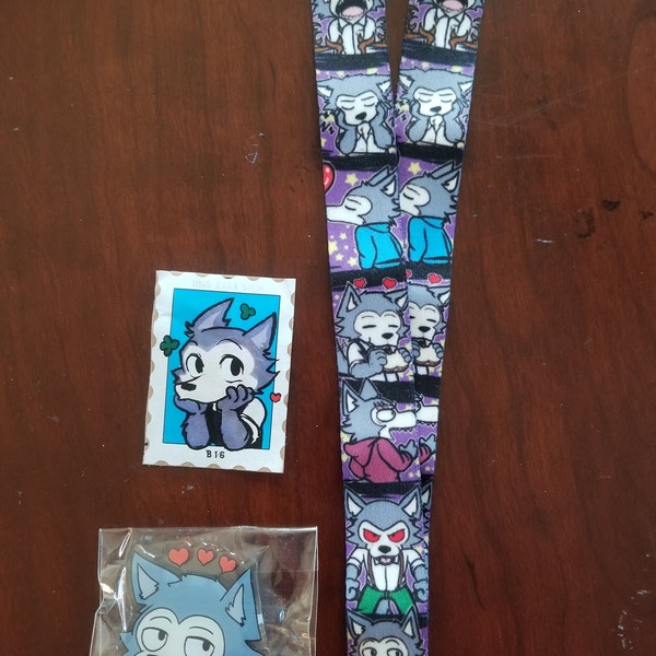 LEGOSHI LANYARD With Pin Beastars - Etsy