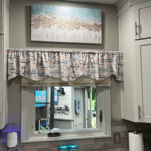 FARMHOUSE Kitchen Curtains, FRENCH COUNTRY Curtain, Kitchen Window ...