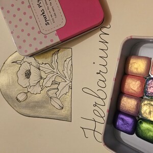 MICA DOTCARDS Handmade Watercolors Mica Metallic Dot Cards - Etsy