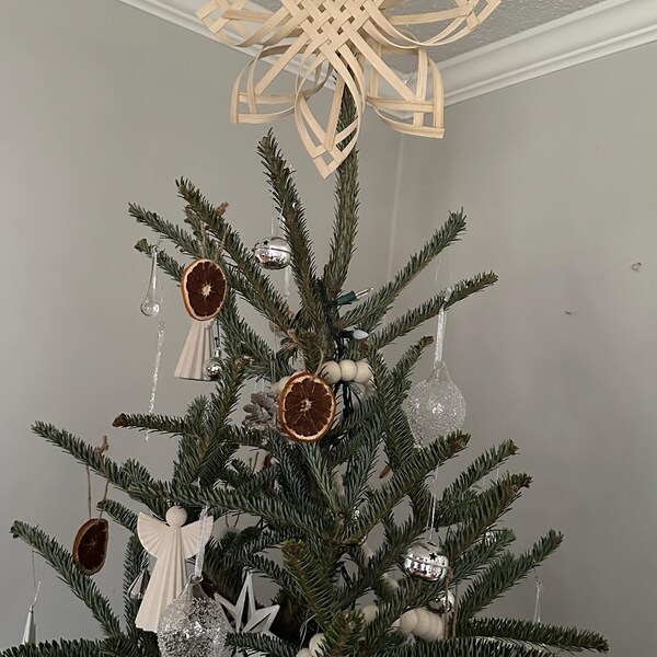 Hand Woven Christmas Ornament Star Tree Topper | Nordic Star ...