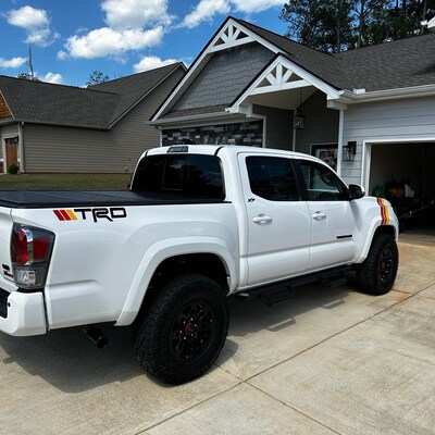 TRD Retro Stripes Bedside 2 Decals Vintage 70's 80's for Toyota FJ ...