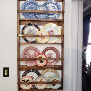 Plate Shelf, Plate Rack, Wall Shelf, Vintage Shelf, Handmade Plate ...
