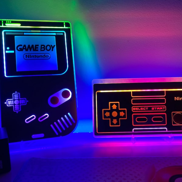 Changable Animated GAMEBOY Light up Nintendo Neon Sign Great Gift for ...