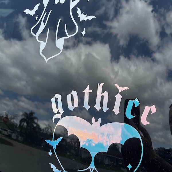 Living Dead Girl Decal, Car Decal, Spooky Car Banner, Goth Windshield ...