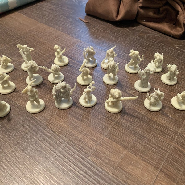 Dnd Essential Monster Mini Pack 2 - 22 Miniatures! - EC3D, Pathfinder ...