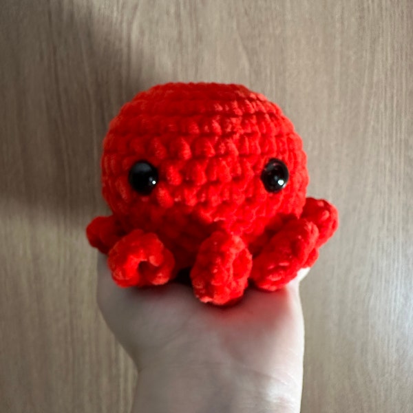 Pdf-octoplushie Rattle No Sew Crochet Pattern With Crochet Eye ...