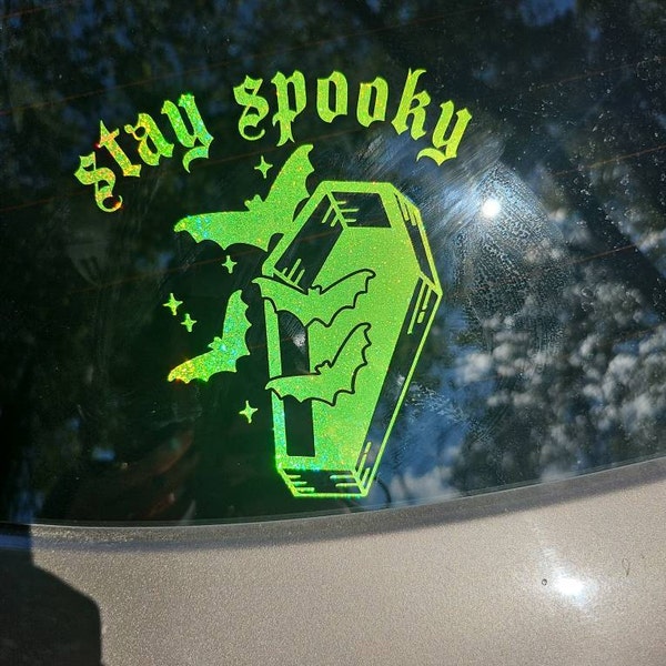 Stay Spooky Decal | Goth Car Decal | Goth Car Accessories | Goth Car ...