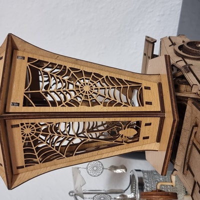 Halloween Lantern Laser Cut File 3D Glowforge Cricut SVG DXF for Plasma ...