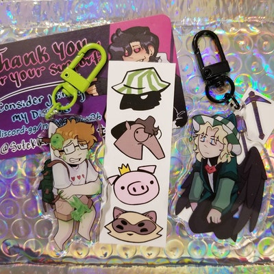 LIMITED Tntduo Chibi Stickers DSMP / Dream SMP Alex Quackity, Wilbur ...