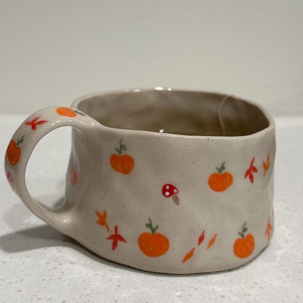 Dainty Flower Mug — Handmade Ceramic Hand Painted Gift - Etsy Canada