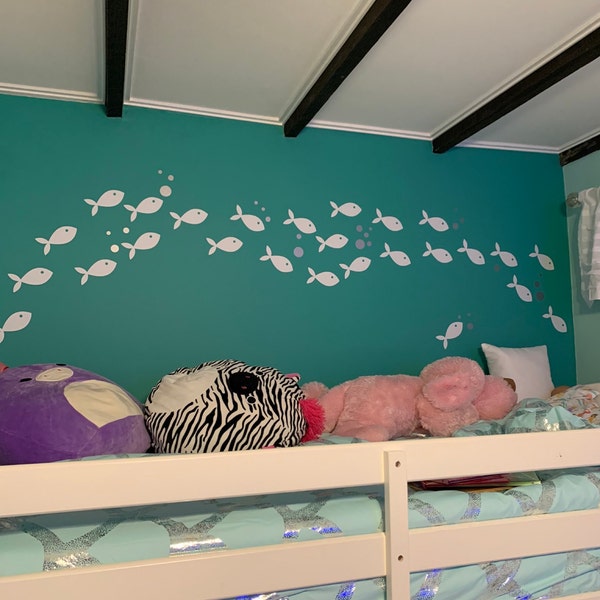 Fish Wall Decals - School of Fish Decals - Under the Sea Wall Decals ...