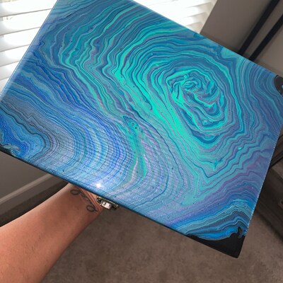 Geode Charcuterie Board Geode Inspired Art Rose Gold Resin - Etsy