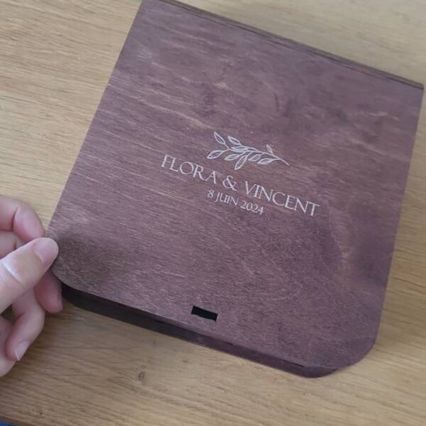 11x14 Wedding Album Box | Mahogany 35x28 Cm Photo Album Box | Wedding ...