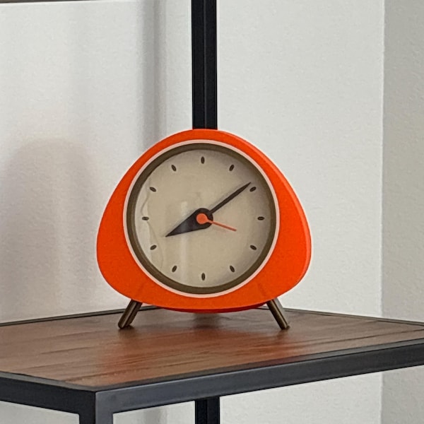 Pastel Pink, Mid Century Modern Desk and Table Clock | Unique Decor for ...