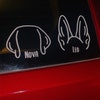 Custom Dog Ear Decals Laptop Decal Car Decal Cup Decal Dog Lover ...