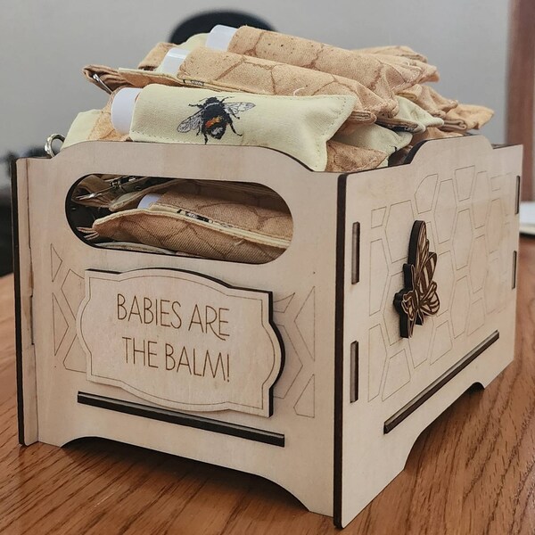 Stacking Honeycomb Bee Boxes, Crates, Baskets for Personalization ...