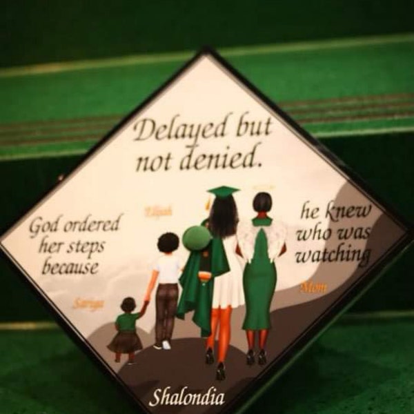 Custom Memorial Cap Decoration, Personalized Memories Graduation Cap ...