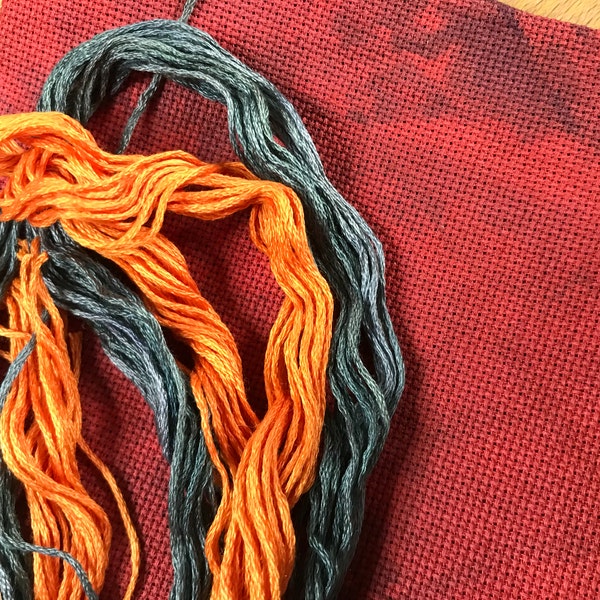 Hand Dyed Stranded Silk Premium Floss PS157 DEEP SEA Hand Dyed Thread ...