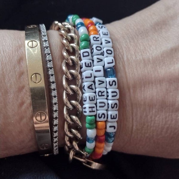 Friendship Bracelets With Encouraging Words! Customizable! - Etsy