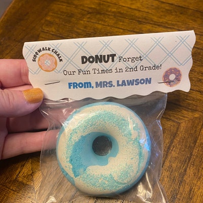 Welcome Back to School Gift From Teacher DONUT Sidewalk Chalk Class ...