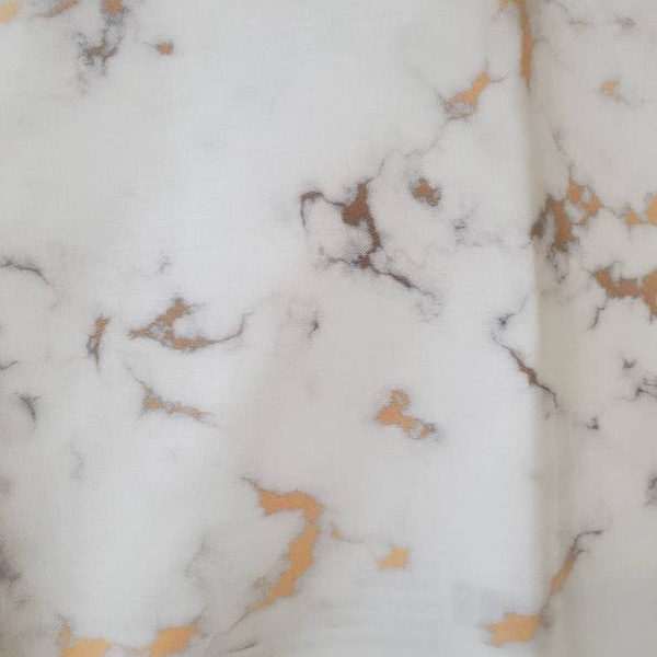 Gold Vein Marble Fabric by the Yard / Modern Fabric / Home Decor Fabric ...
