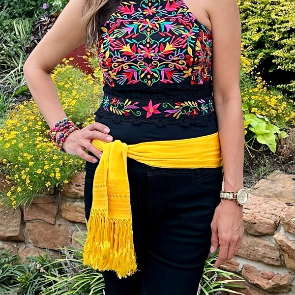 Artisanal Mexican Shawl. Braided Shawl. Handmade Mexican Shawl. Hand ...