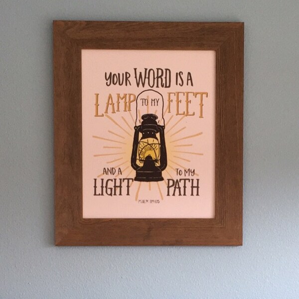 Bible Verse | Your Word is a Light to My Path | Psalm 119v105 | INSTANT ...
